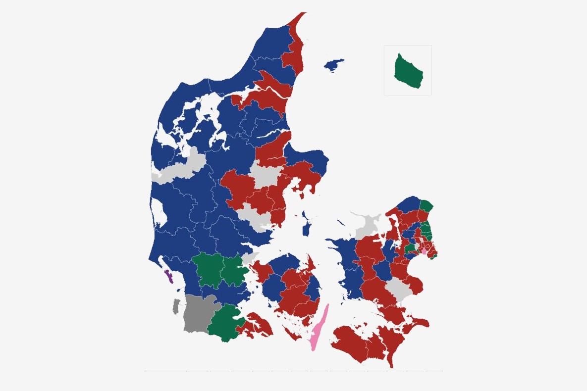 Danska S tappade stort i Köpenhamn – Konservative ökade mest i landet